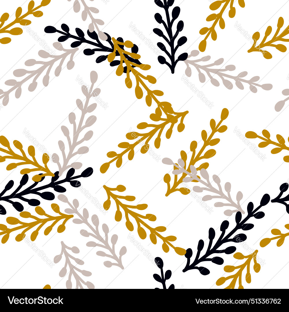 Stylish seamless leaf pattern with a modern twist Vector Image