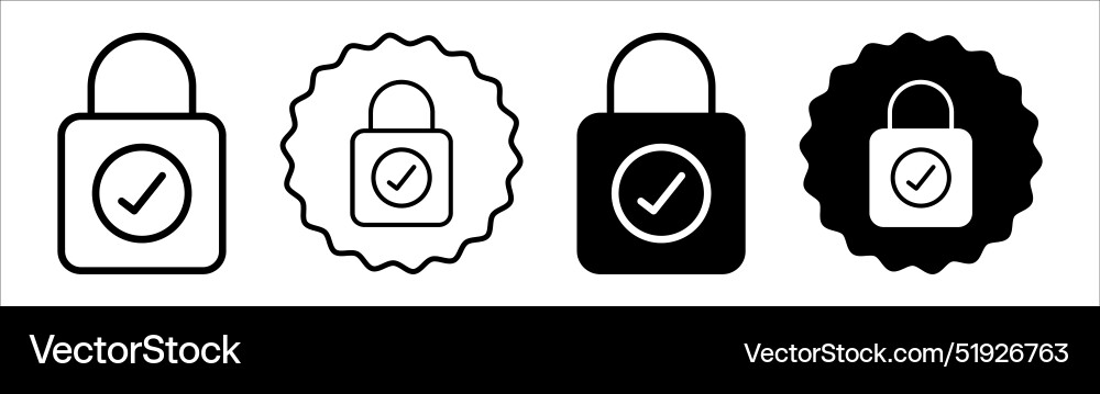 Compliance icon symbol set collection compliance Vector Image