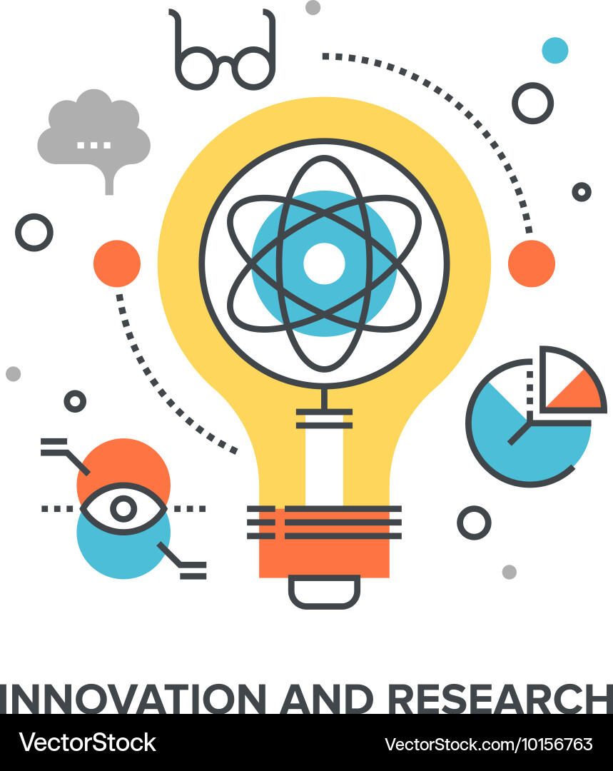 Innovation and research Royalty Free Vector Image