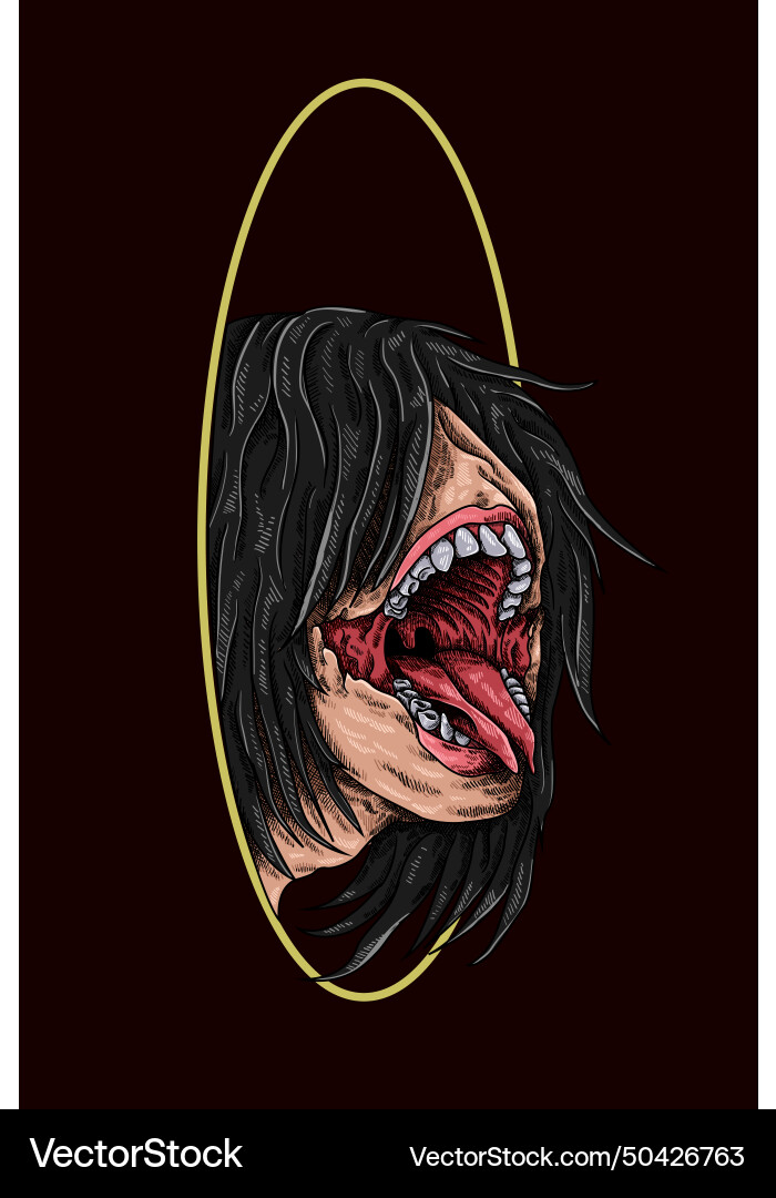 Mouth monster Royalty Free Vector Image - VectorStock