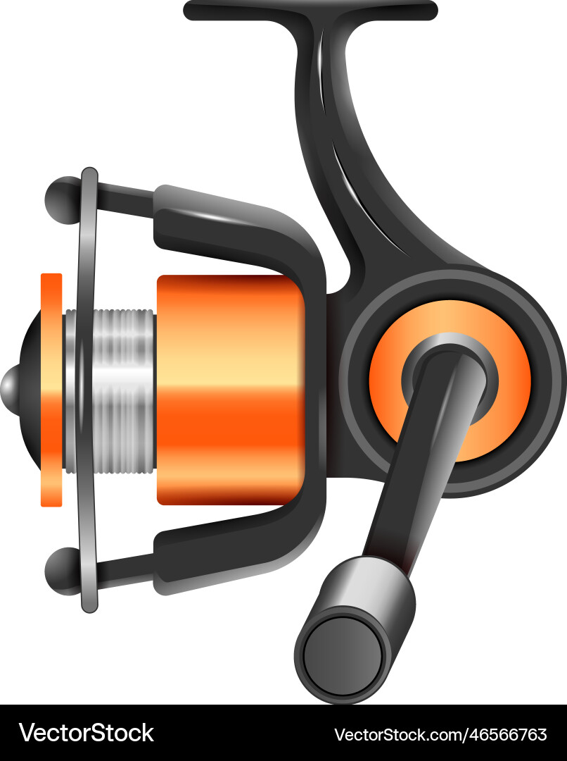 Spinning reel Royalty Free Vector Image - VectorStock