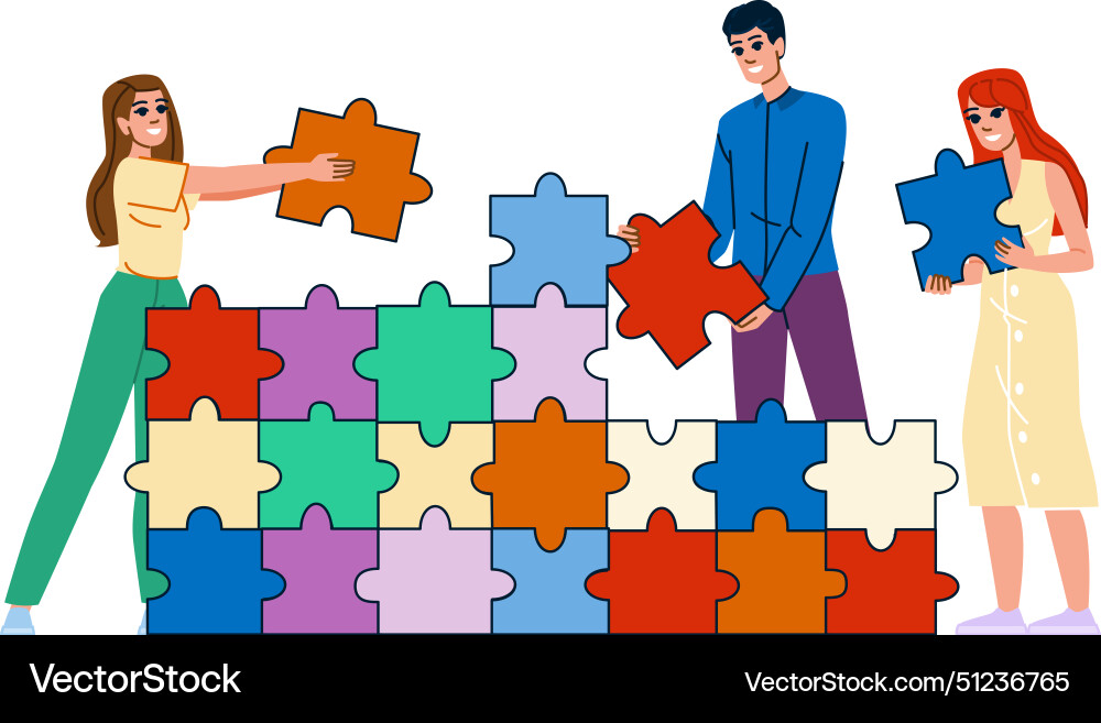 Company employee engagement Royalty Free Vector Image