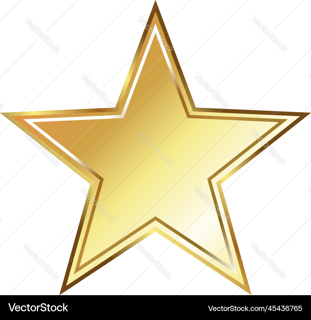 Golden Shiny Star - Festive Glam Royalty Free Vector Image