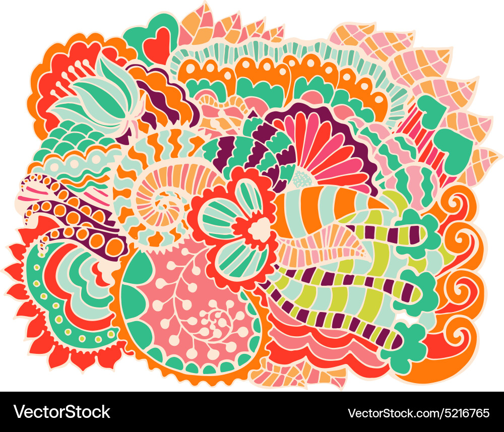 Hand drawn pattern Royalty Free Vector Image - VectorStock