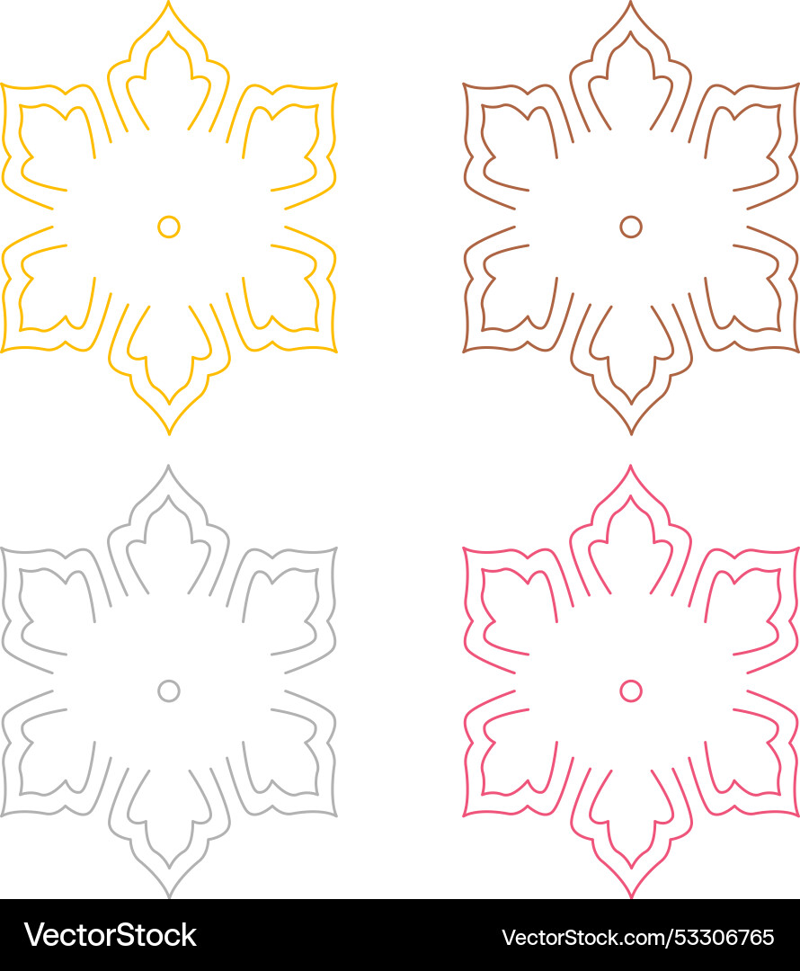 Luxury colorful ornamental collection Royalty Free Vector