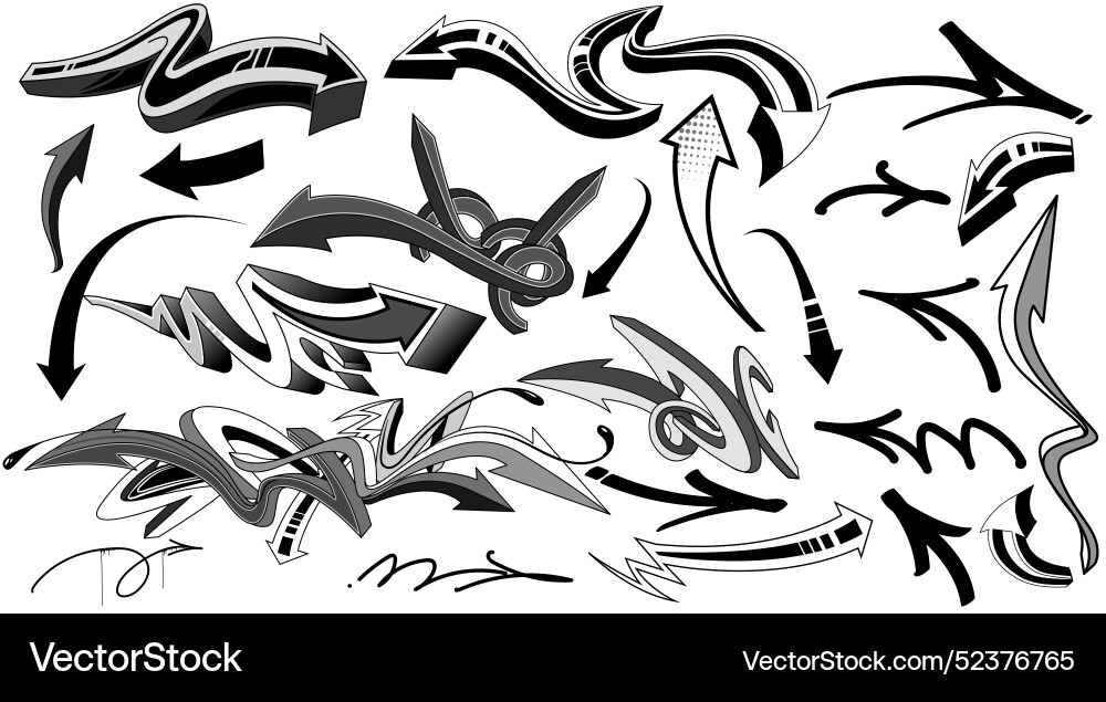 Set of arrows Royalty Free Vector Image - VectorStock