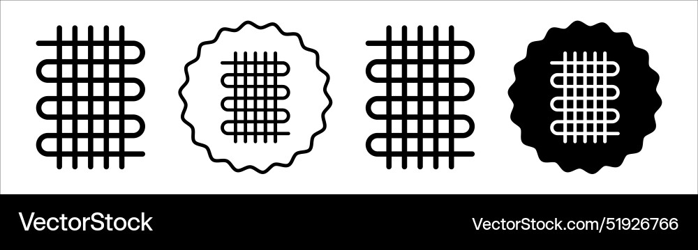 Condenser coil icon symbol set collection Vector Image