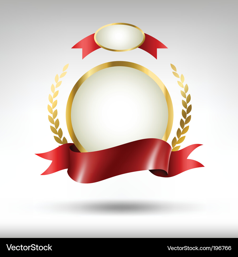 Elegant Ribbon Label Royalty Free Vector Image