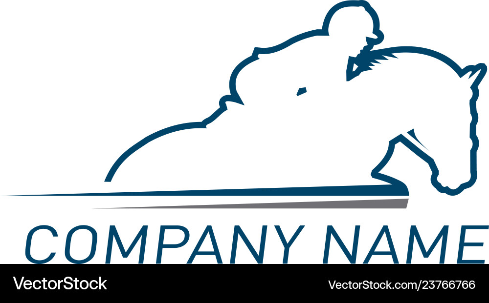 Horse racing logo Royalty Free Vector Image - VectorStock