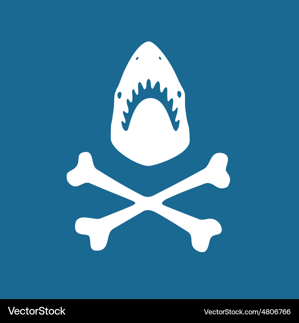 Shark symbol Royalty Free Vector Image - VectorStock