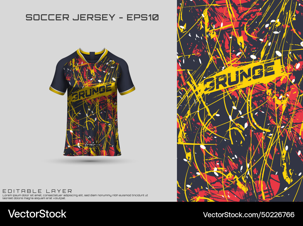 Sports jersey design Royalty Free Vector Image
