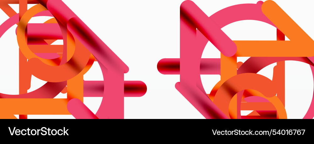 Abstract background circles and colorful round Vector Image