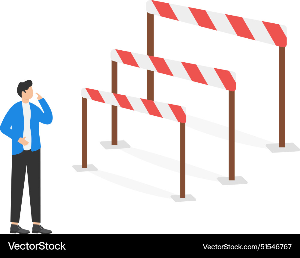 Businessman problems and challenges businessmen s Vector Image