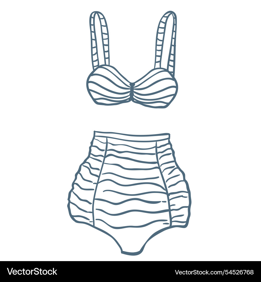 Bikini graphic Royalty Free Vector Image - VectorStock