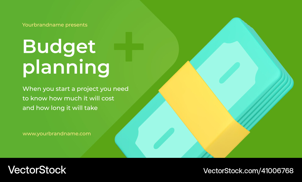 Budget Planning Finance Banner Royalty Free Vector Image