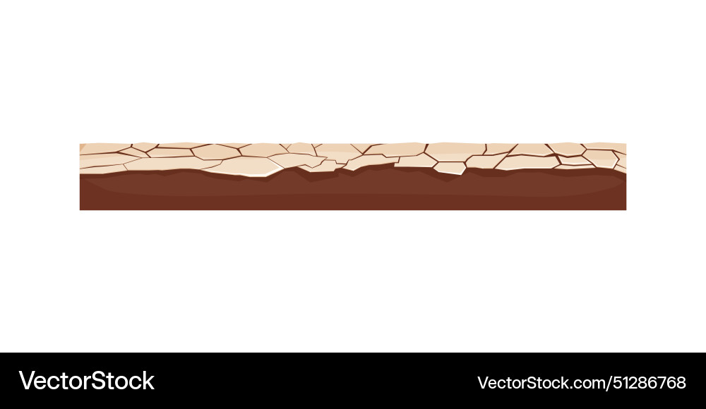 Desert underground layers land and earth texture Vector Image