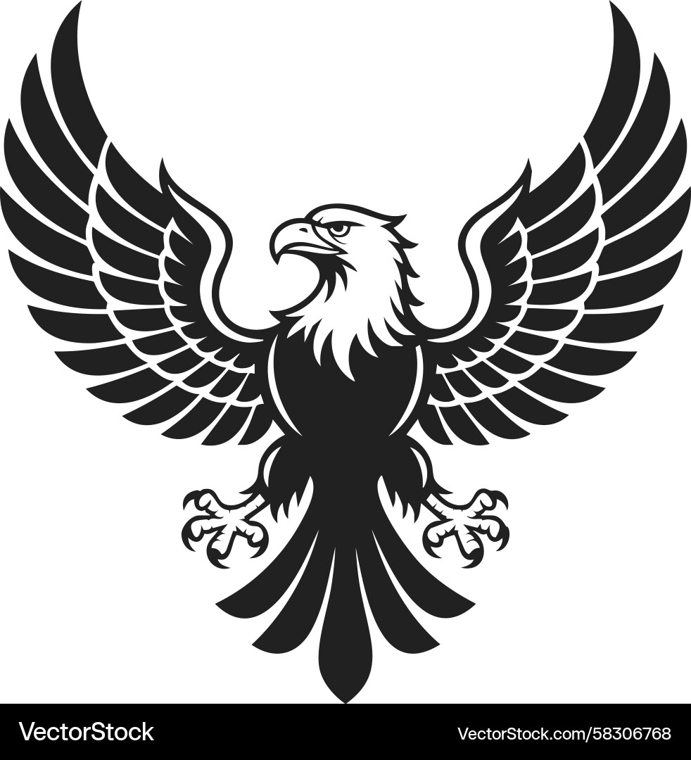 Heraldic Eagle Emblem Royalty Free Vector Image