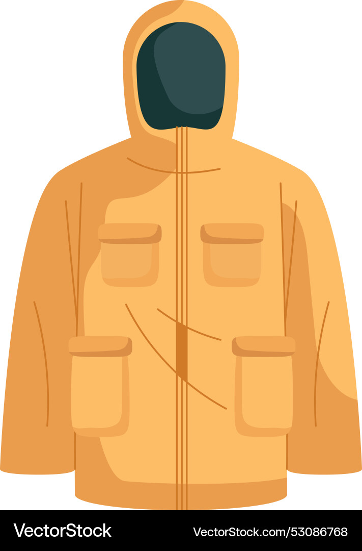 Raincoat clothes equipment for fishing Royalty Free Vector