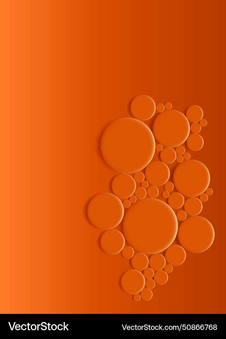 Round discs are orange sketch Royalty Free Vector Image