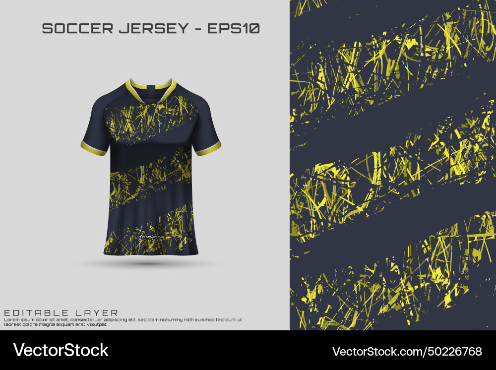 Sports jersey design Royalty Free Vector Image