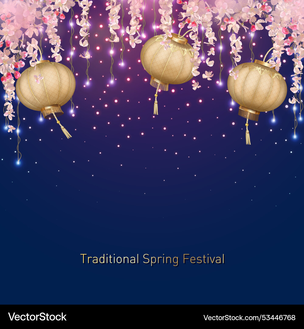 Spring festival background Royalty Free Vector Image