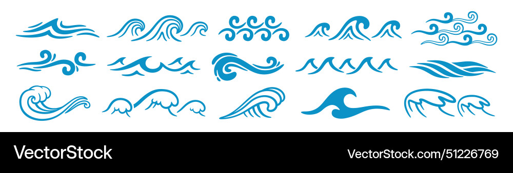 Ocean Wave Line Drawing Vector Images (over 9,900)