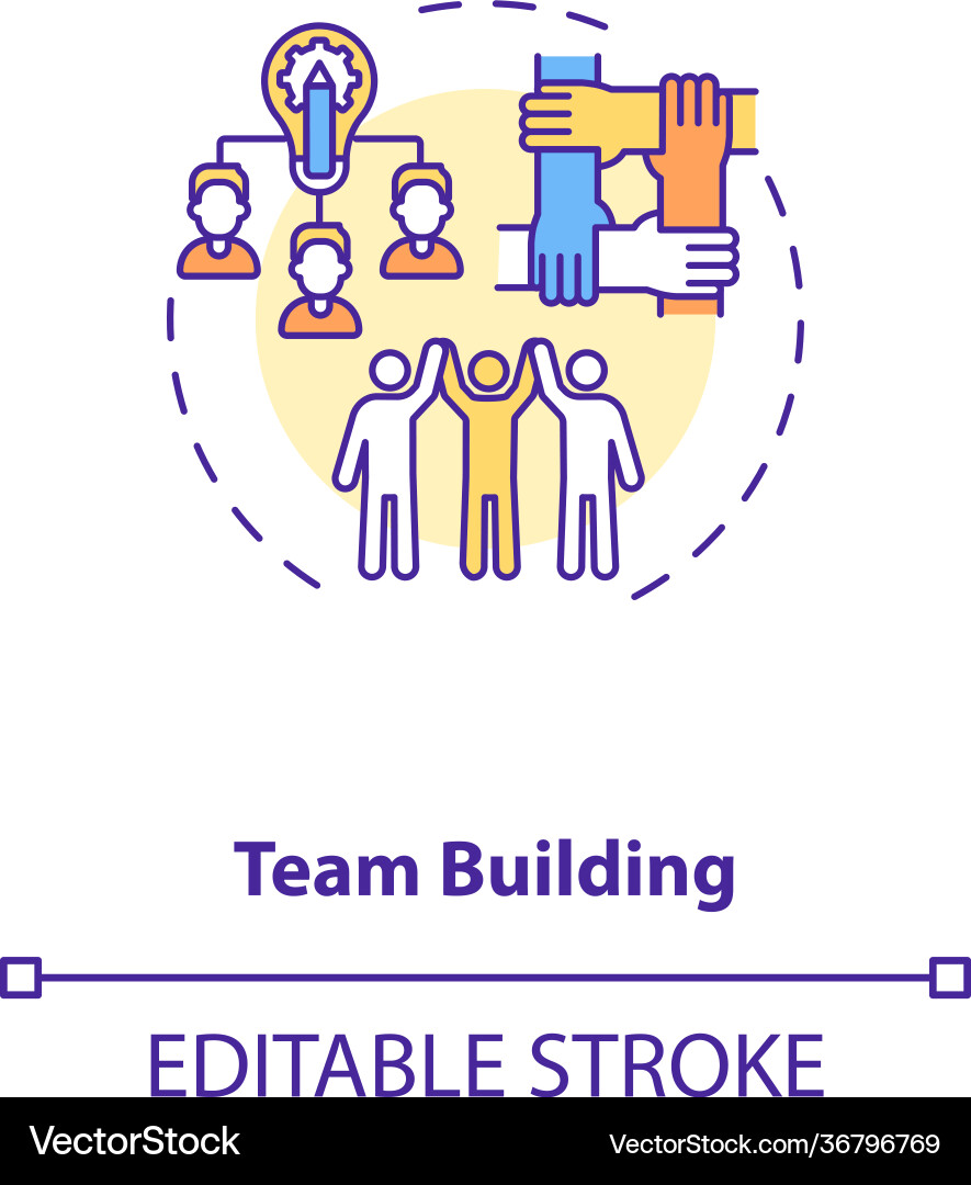 Konzeptsymbol des Gebäudes Lizenzfreies Vektorbild