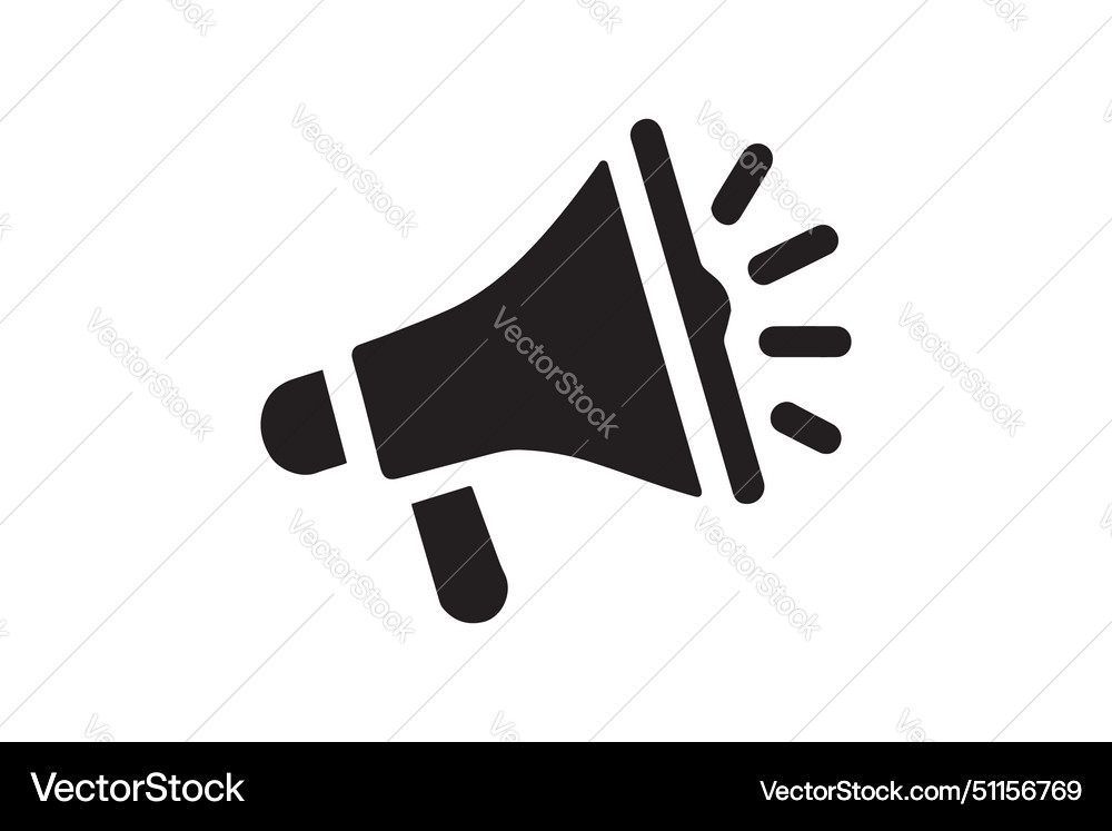Megaphone icon Royalty Free Vector Image - VectorStock