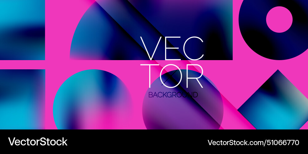 A colorful background with vec tor written Vector Image