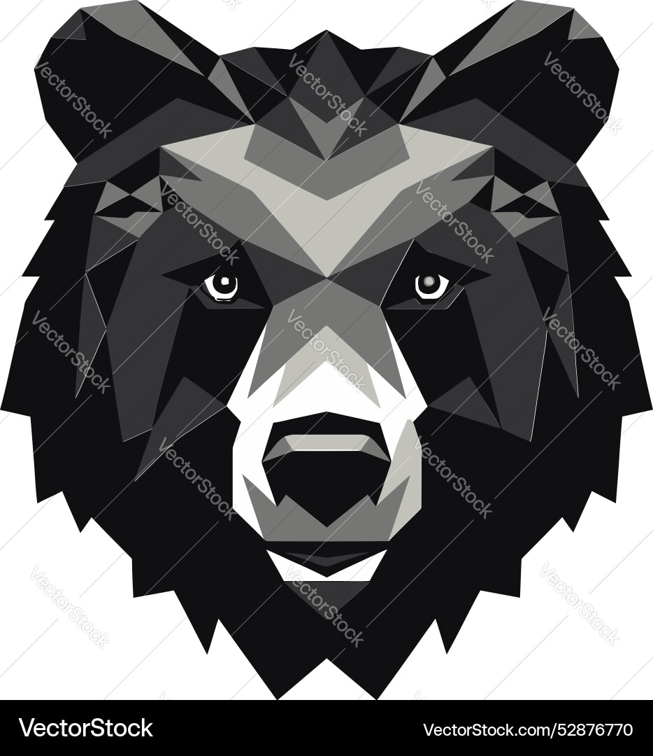 Bear leadership symbol royalty insignia Royalty Free Vector