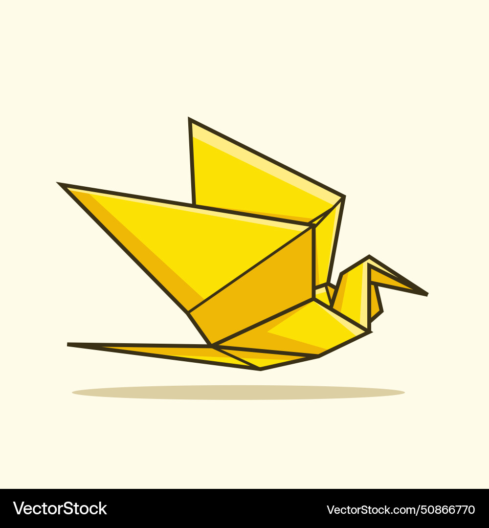 Bird origami Royalty Free Vector Image - VectorStock