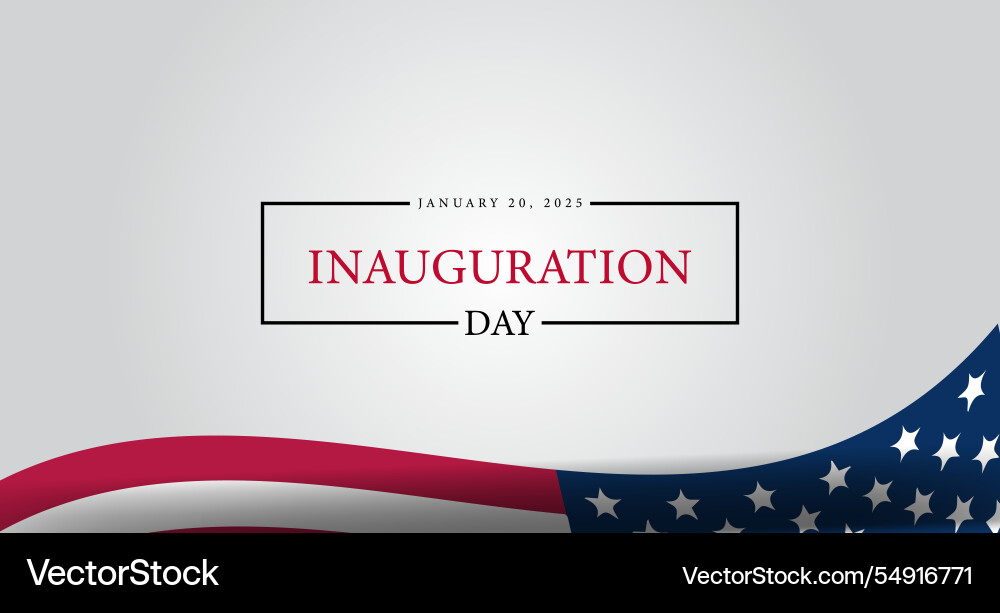 A glimpse into the future inauguration day 2025 Vector Image