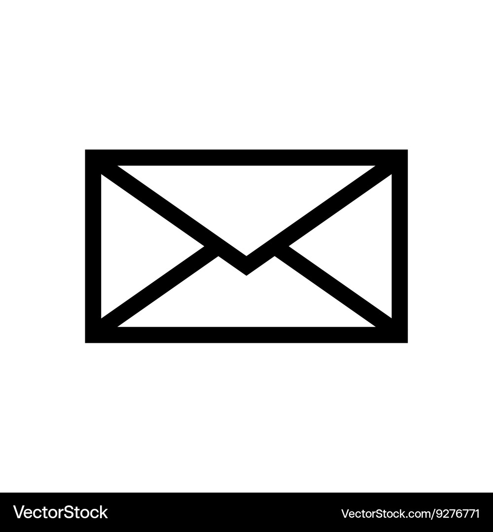 Email symbol letter icon Royalty Free Vector Image