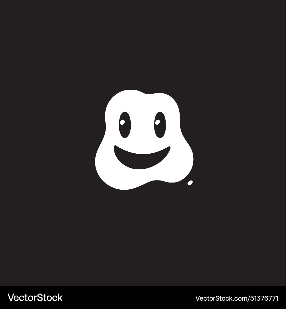 Ghost - black and white isolated icon Royalty Free Vector