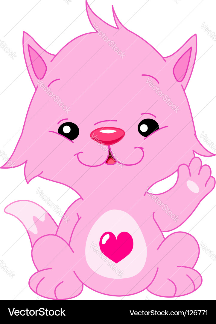 Hello cat Royalty Free Vector Image - VectorStock