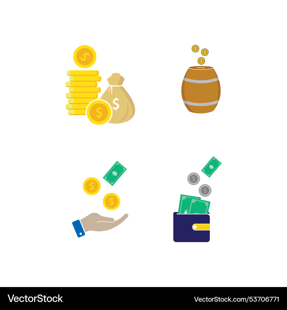 Geld Icon Lizenzfreies Vektorbild - VectorStock