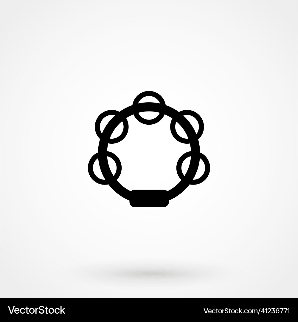 Tambourine icon Royalty Free Vector Image - VectorStock