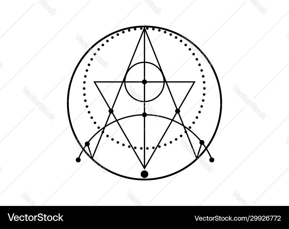 Sigil protection wiccan magical amulets sign Vector Image Sigil protection wiccan magical amulets sign Vector Image