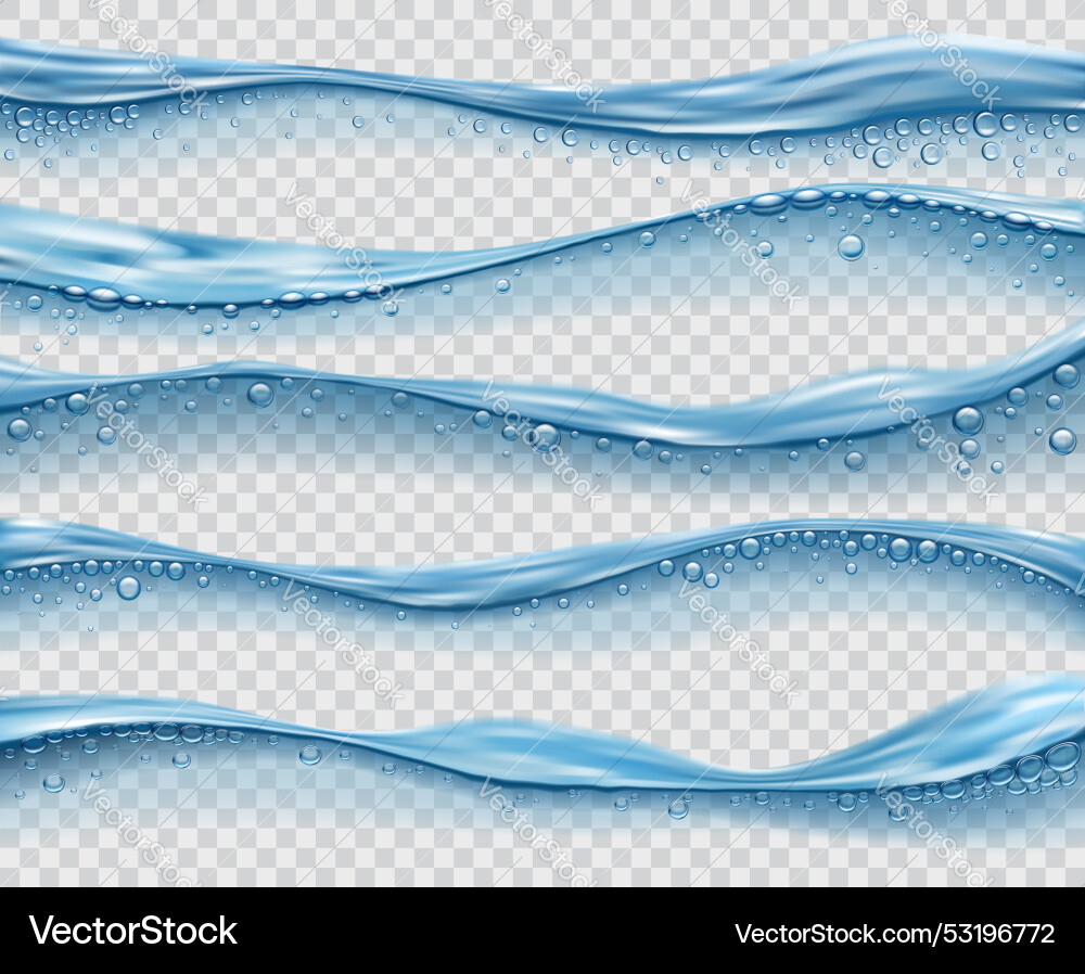 Water surface splash realistic pool line waterline