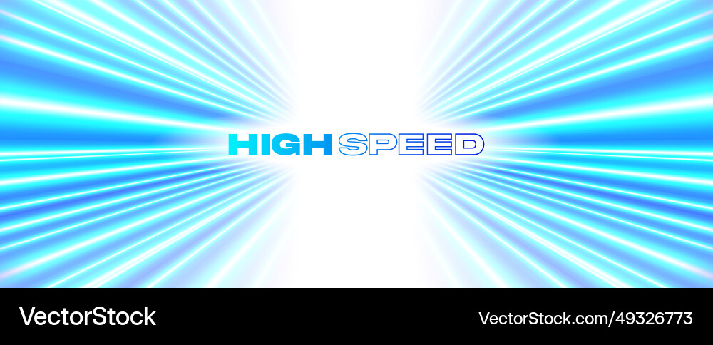 Blue and white high speed lines fast Royalty Free Vector