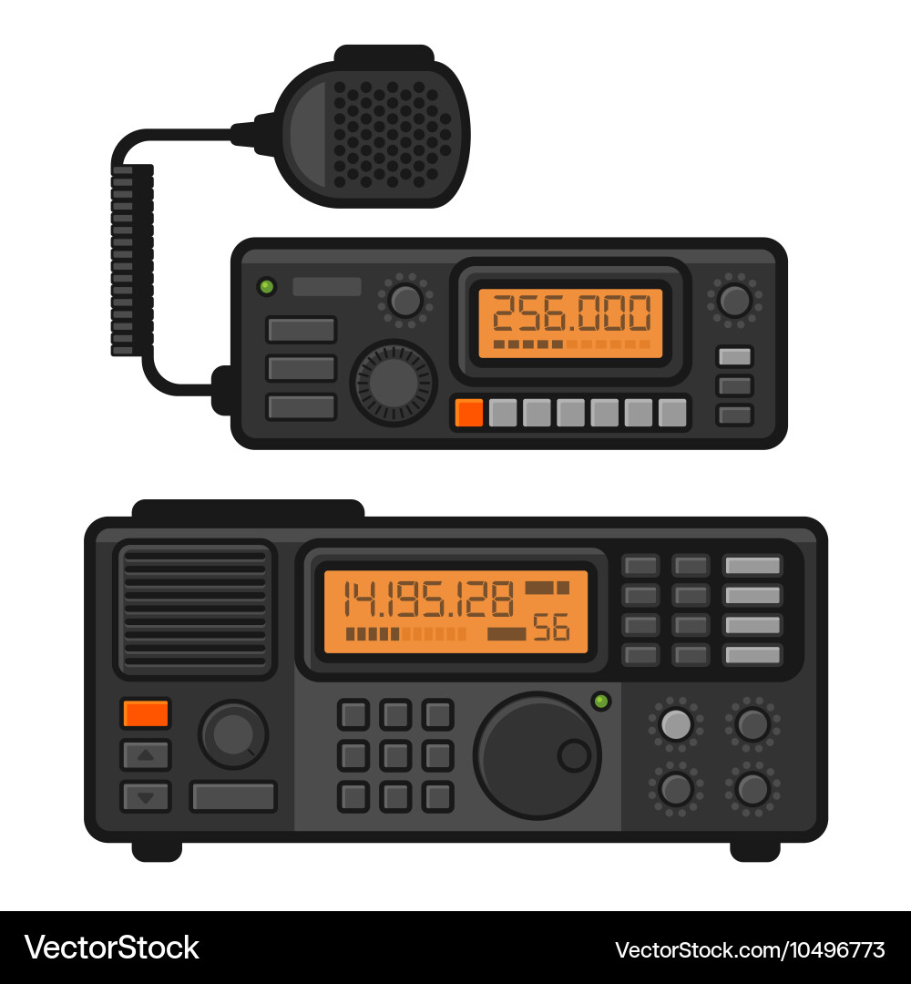 Police Radio Communication Set Royalty Free Vector Image