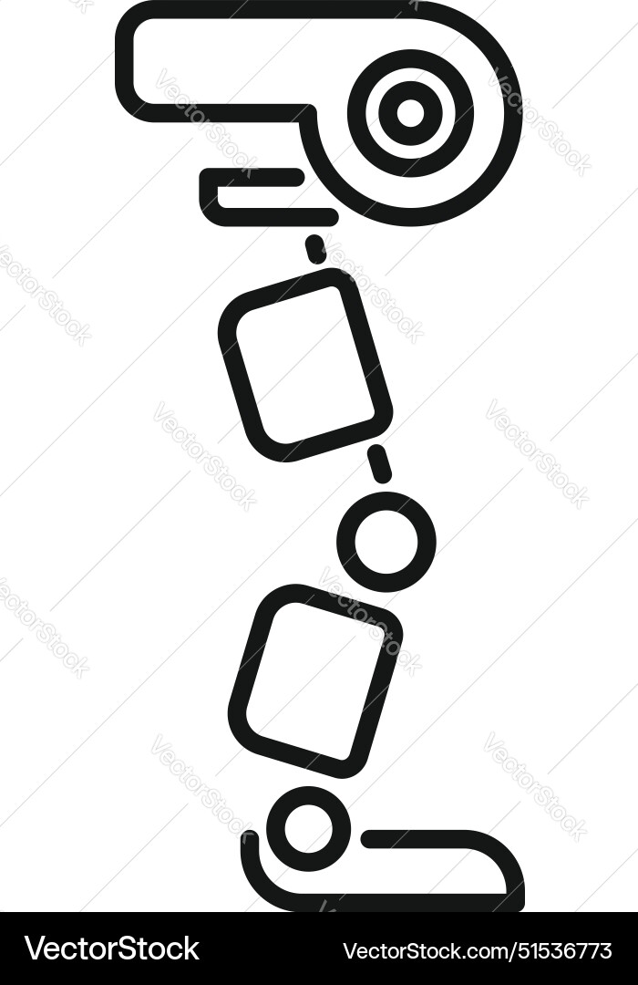 Robotic leg smoothly moving forward with a stylish