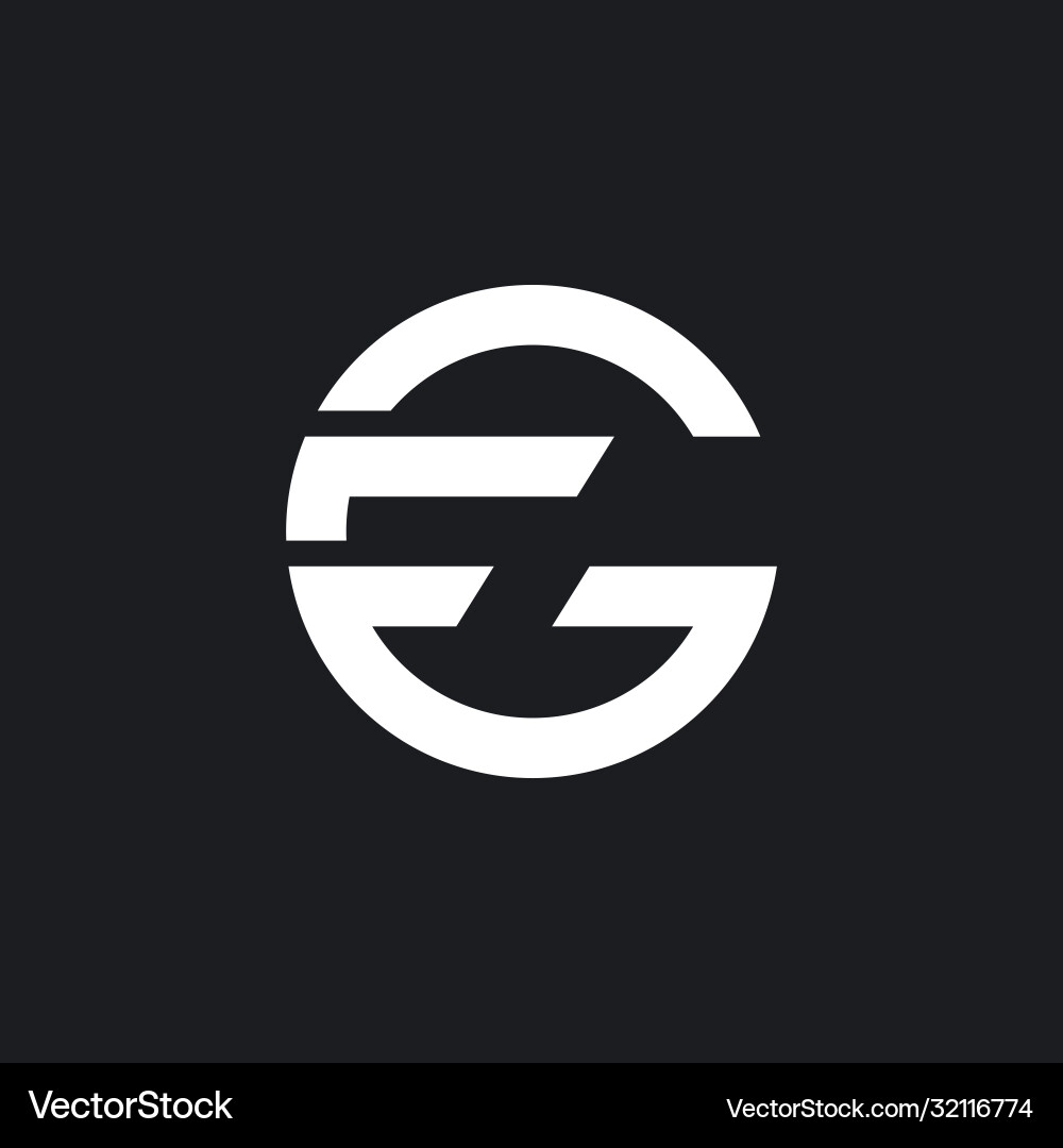 Fg logo icon Royalty Free Vector Image - VectorStock