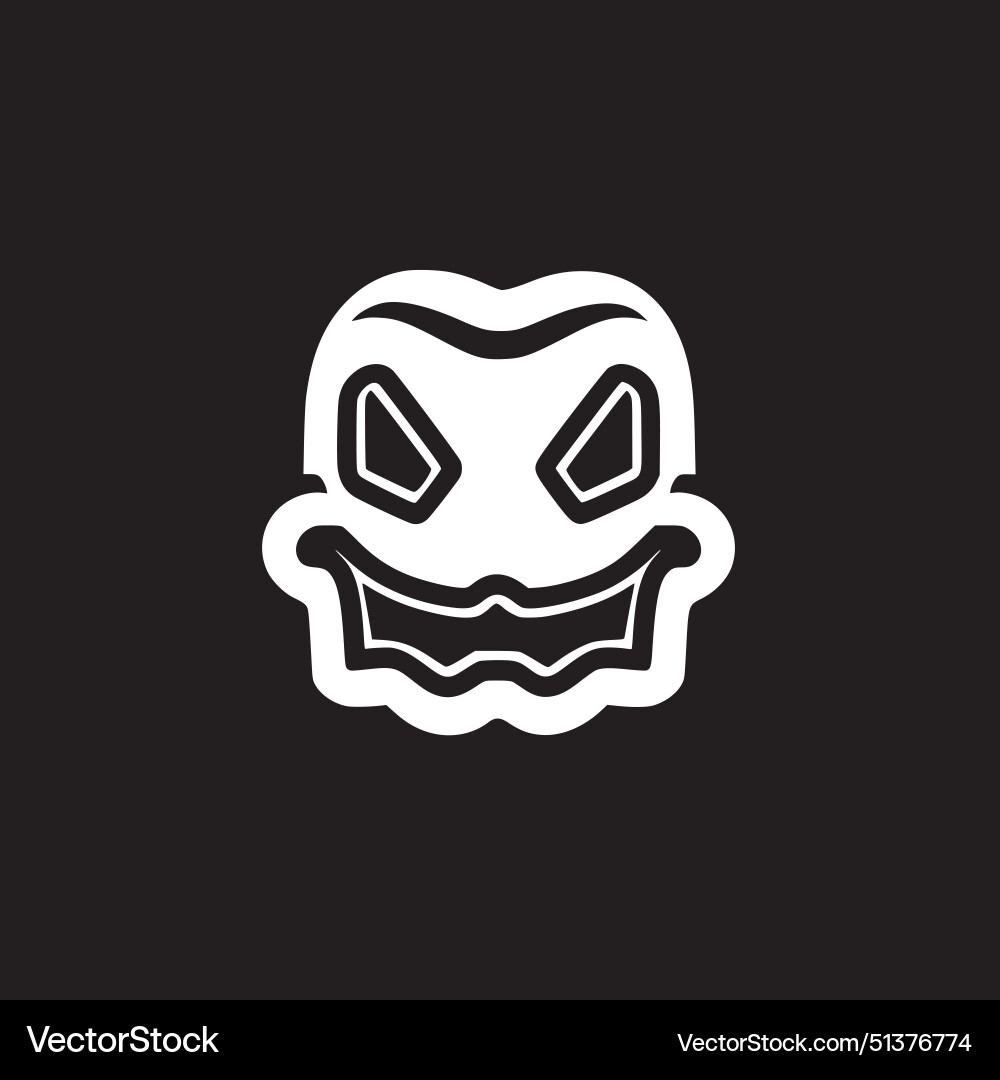 Ghost - black and white isolated icon Royalty Free Vector