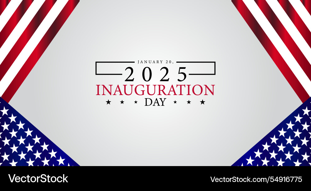 A new beginning inauguration day 2025 Royalty Free Vector