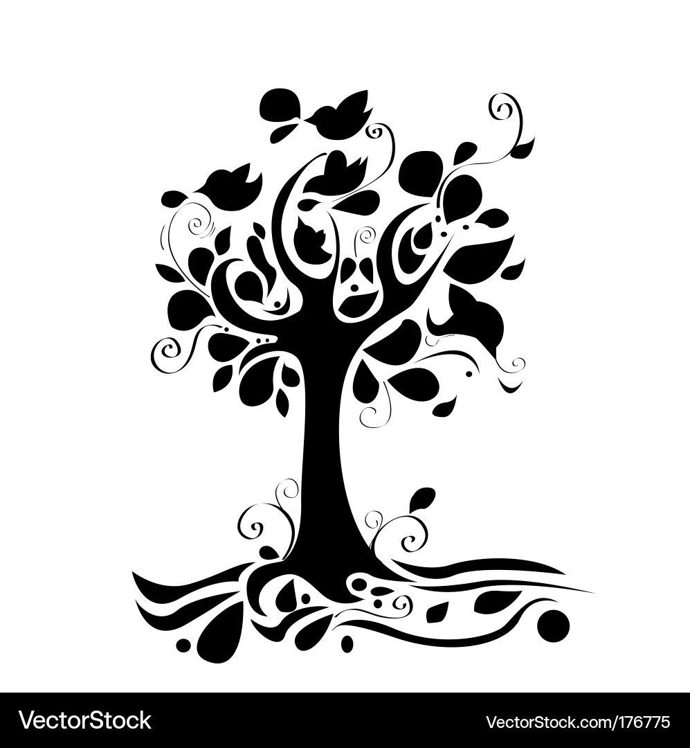 Abstract tree Royalty Free Vector Image - VectorStock