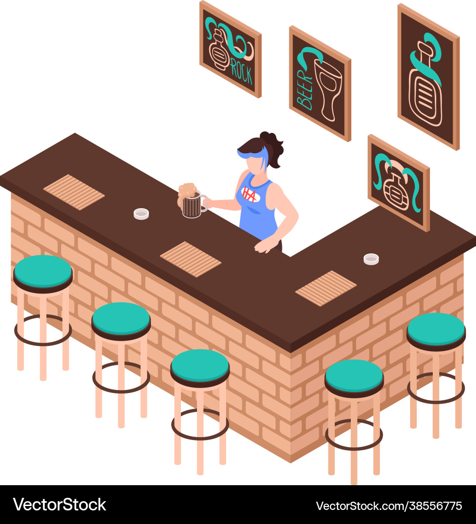 Bar counter icon Royalty Free Vector Image - VectorStock