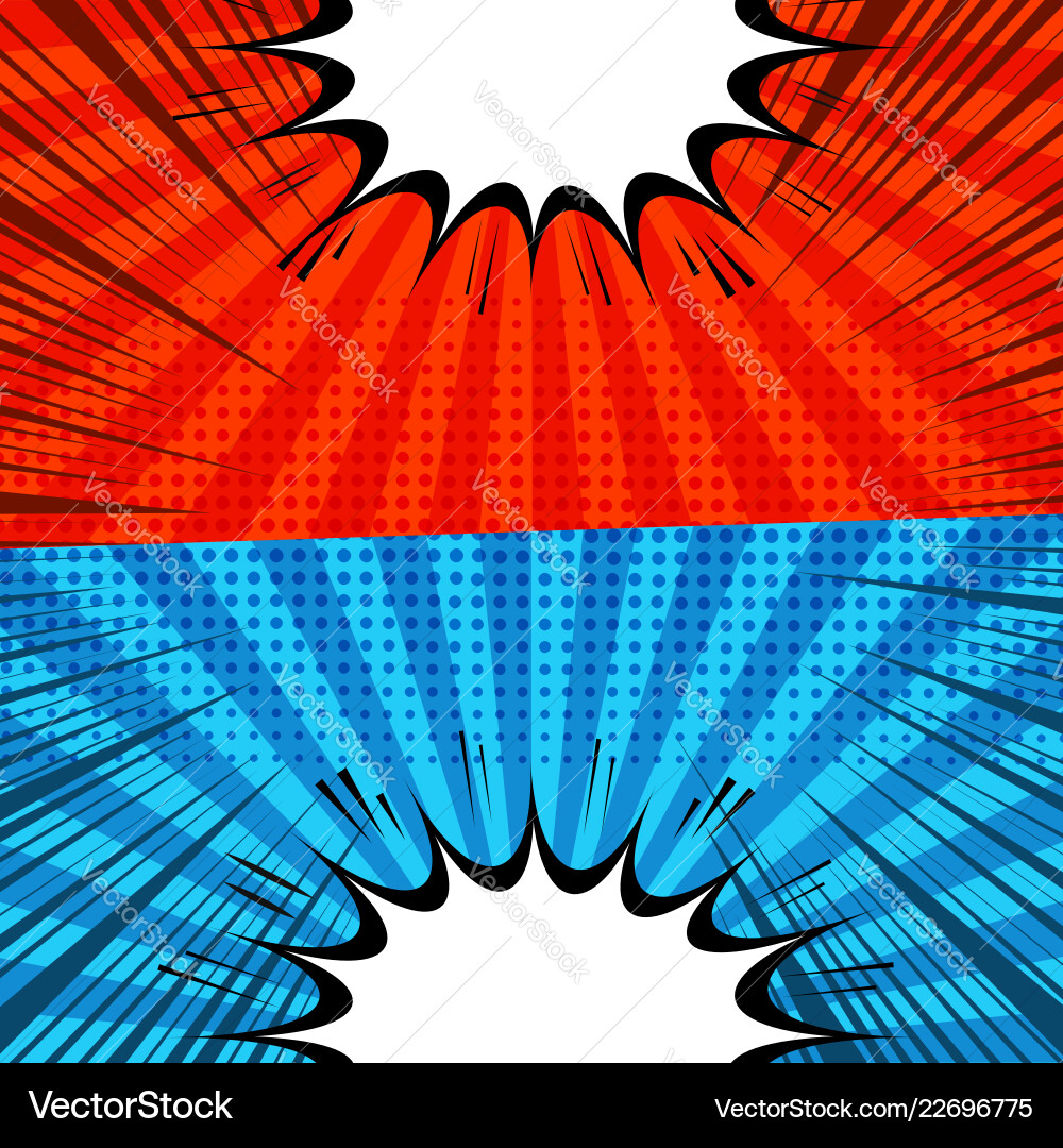 Comic versus and duel concept Royalty Free Vector Image