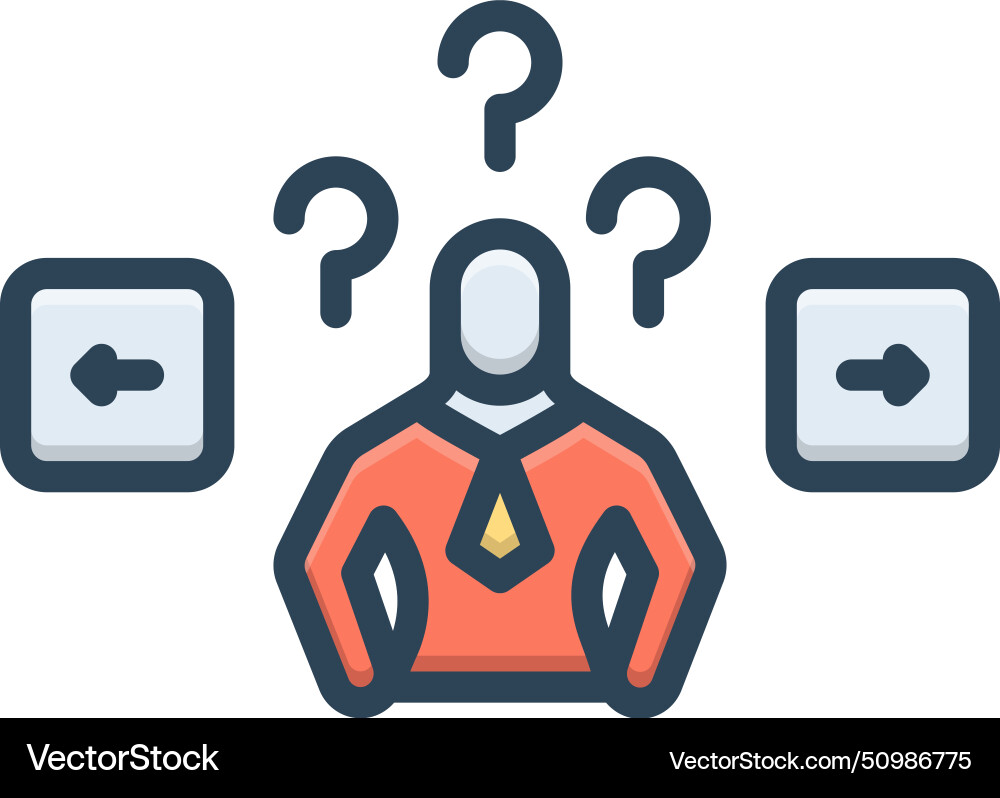 Decision making Royalty Free Vector Image - VectorStock