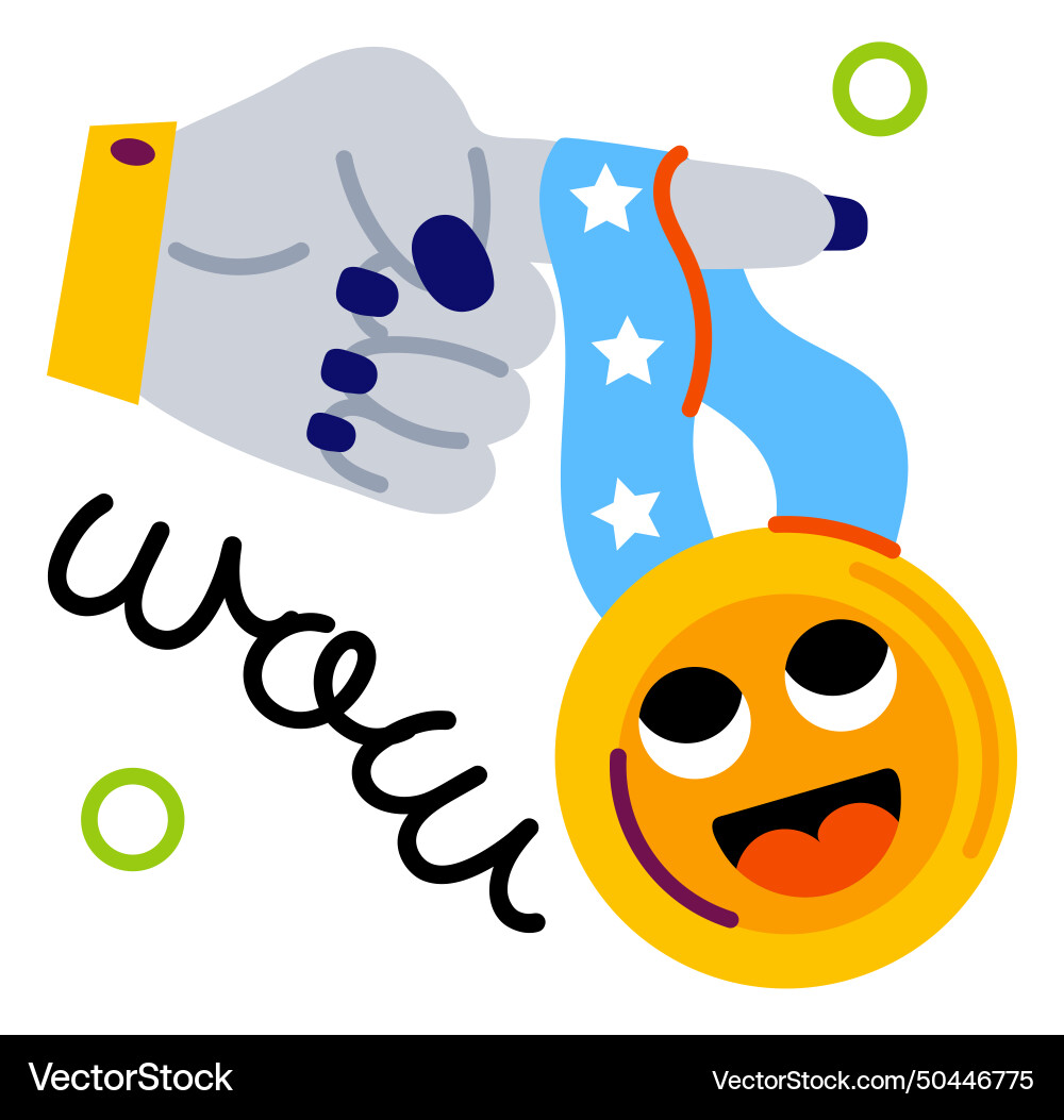 Winner medal Royalty Free Vector Image - VectorStock